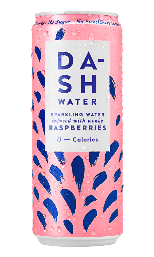 Dash Sparkling Water - Raspberry X 12 X 330ml | CN Foods