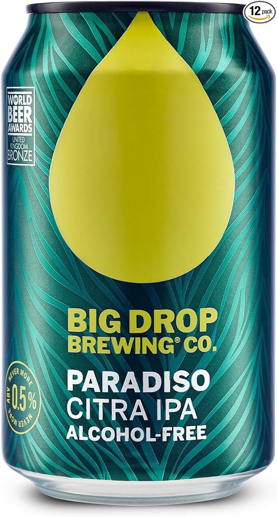 [15% OFF] Big Drop Non Alcoholic Beers - Paradiso 0.5% ABV X 12 X 330ml ...
