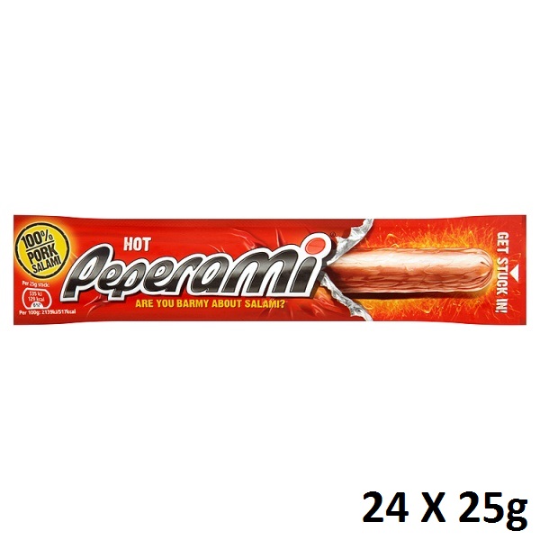 Peperami Stick - Hot & Spicy X 24 X 25g | CN Foods