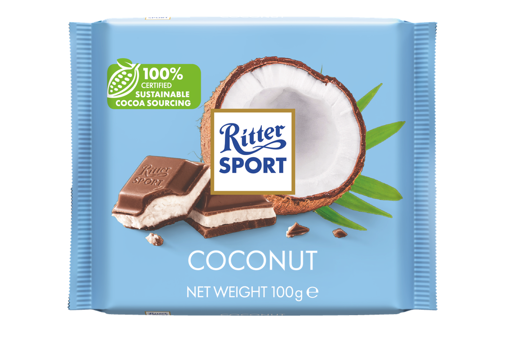 Ritter Sport Chocolate Colour - Coconut X 12 X 100g | CN Foods