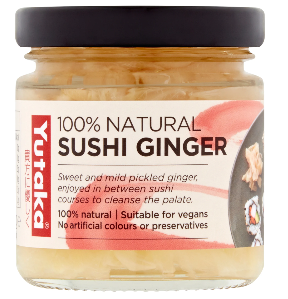 Yutaka Japanese Condiments - Natural Sushi Ginger X 4 X 120g | CN Foods