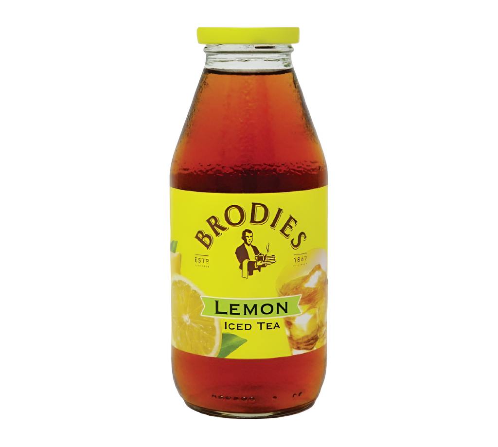 Brodies Iced Tea - BOTTLE Lemon X 12 X 330ml | CN Foods
